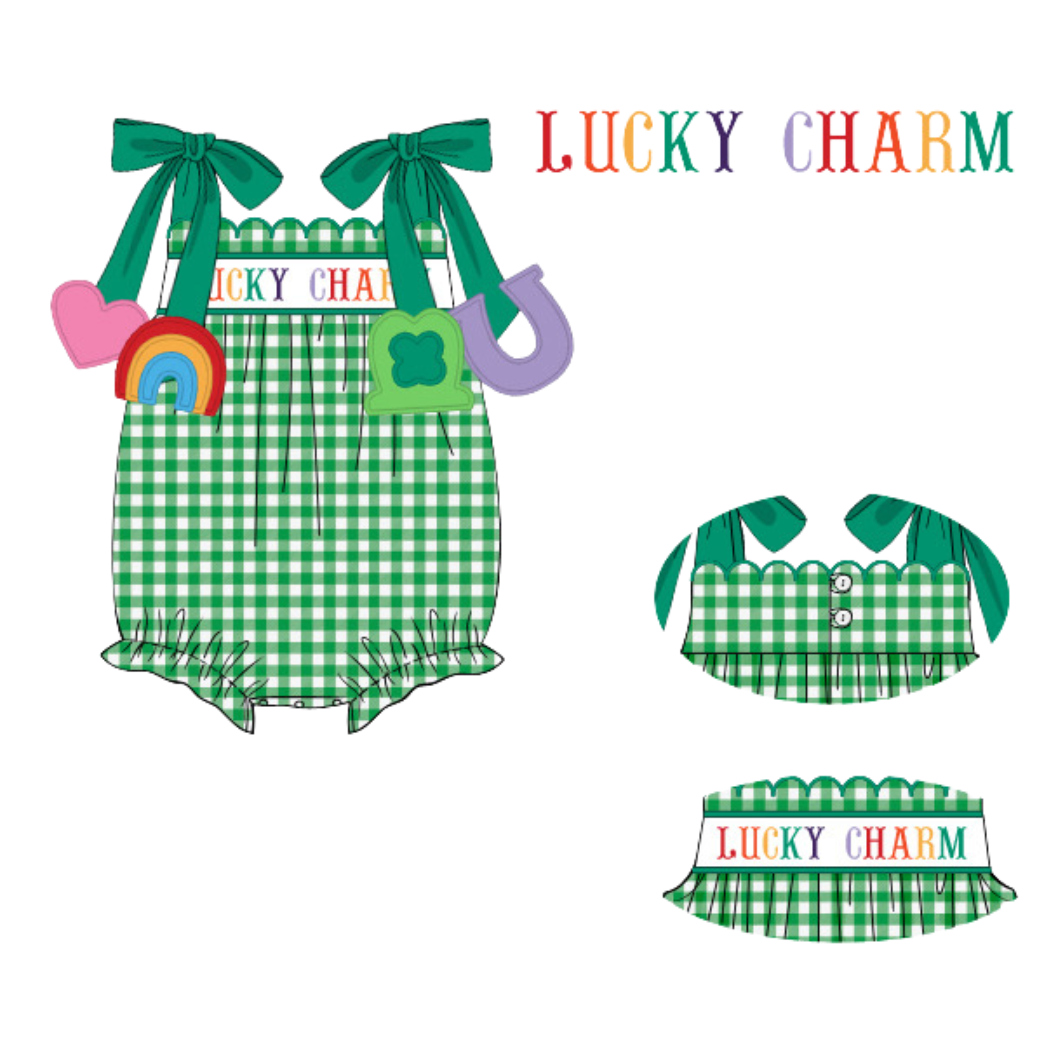 PO 14: Lucky Charm Bubble – Honeysuckle Smocks, LLC